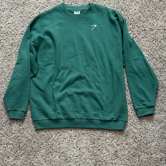 Gymshark | Tops | Gymshark Deep Green Crewneck Sweater | Poshmark